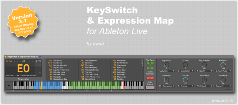 KeySwitch & Expression Map for Ableton Live | swub
